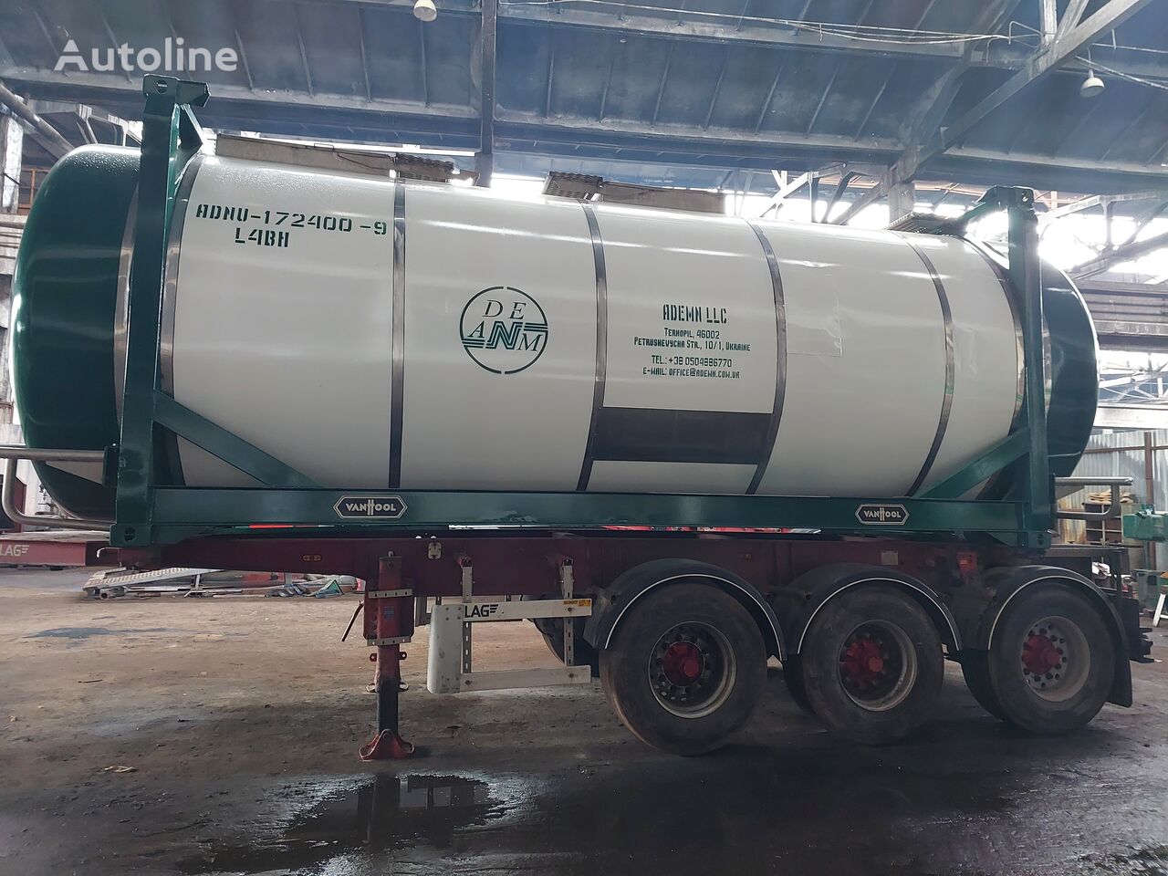Van Hool ADR tank 20ft tank container for sale Ukraine Ternopil, FV32022