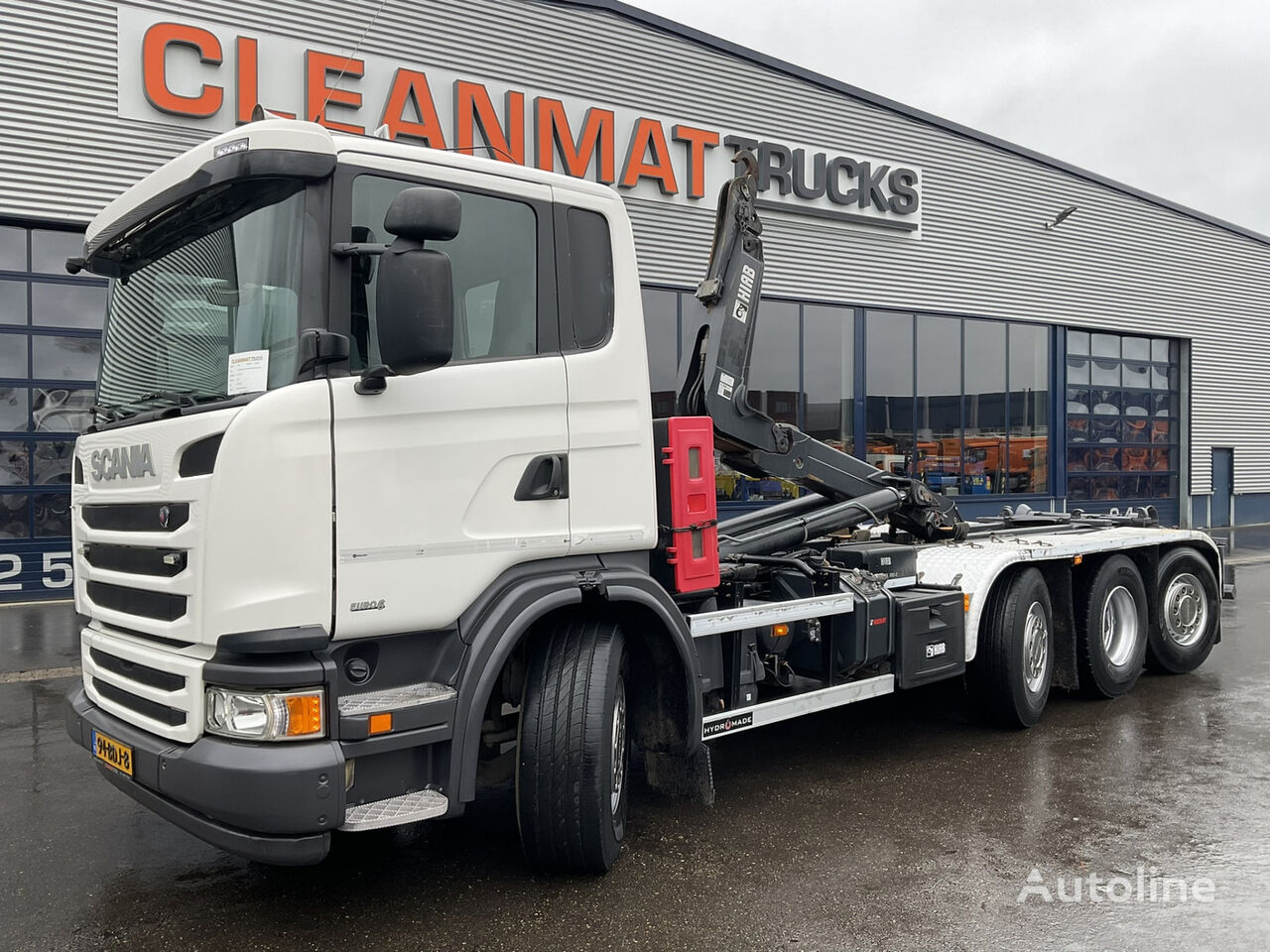 Scania G 450 8x2 Euro 6 Hiab 26 Ton haakarmsysteem hook lift truck for ...
