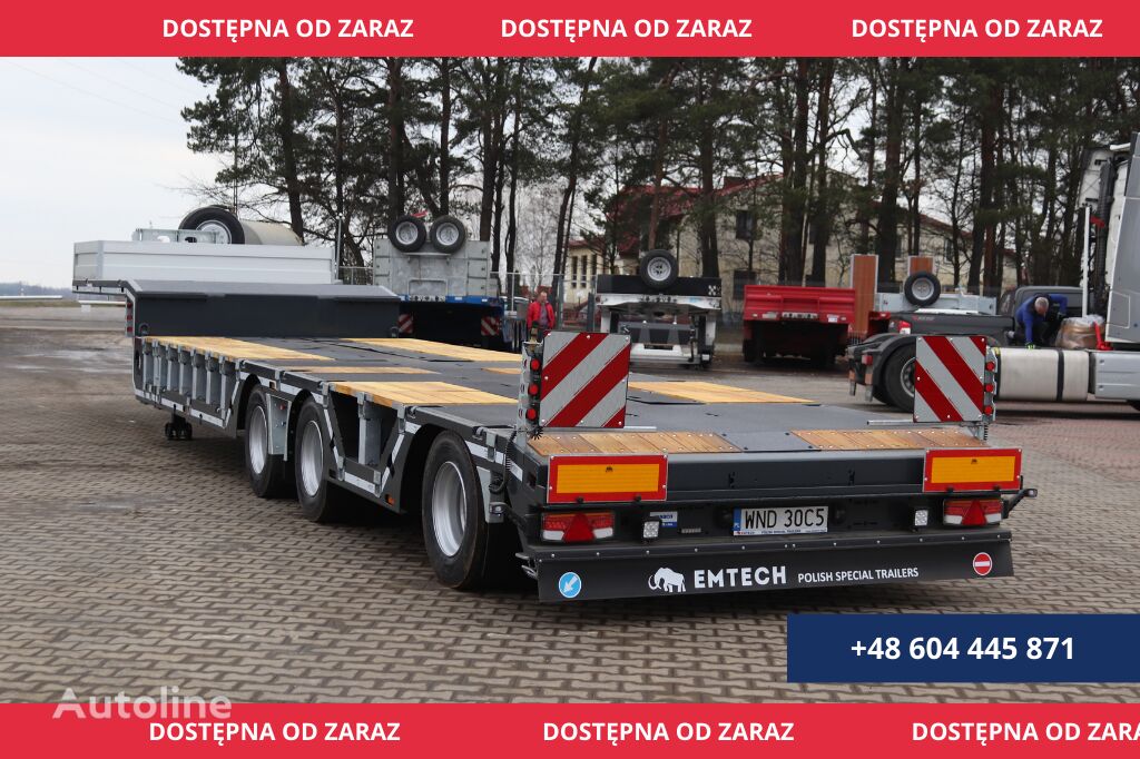 Emtech 3.NNZ-1R-1N (NA) low bed semi-trailer for sale Poland Szczerców ...
