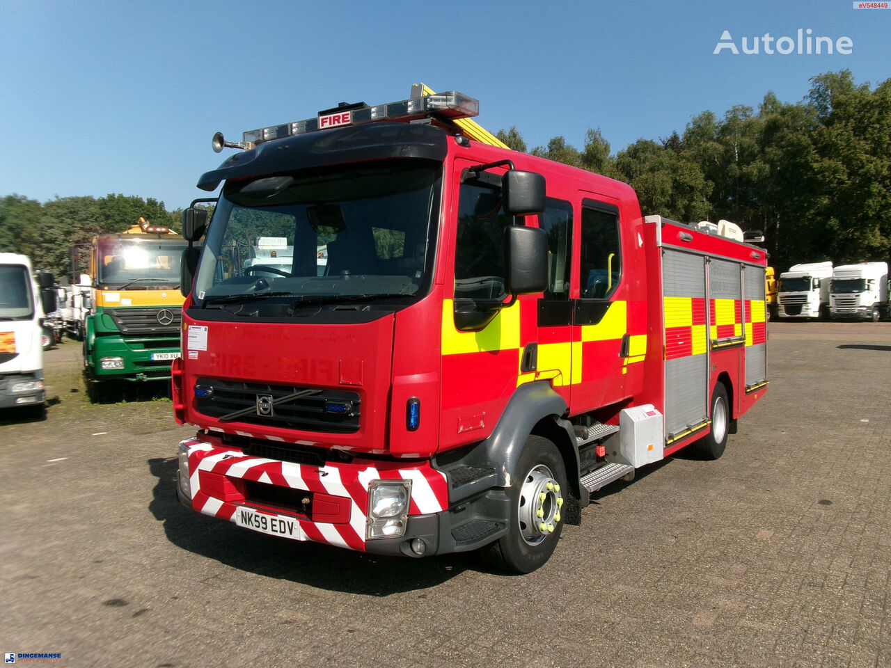 Volvo FL280 4X2 RHD crewcab fire engine + pump & watertank fire truck ...