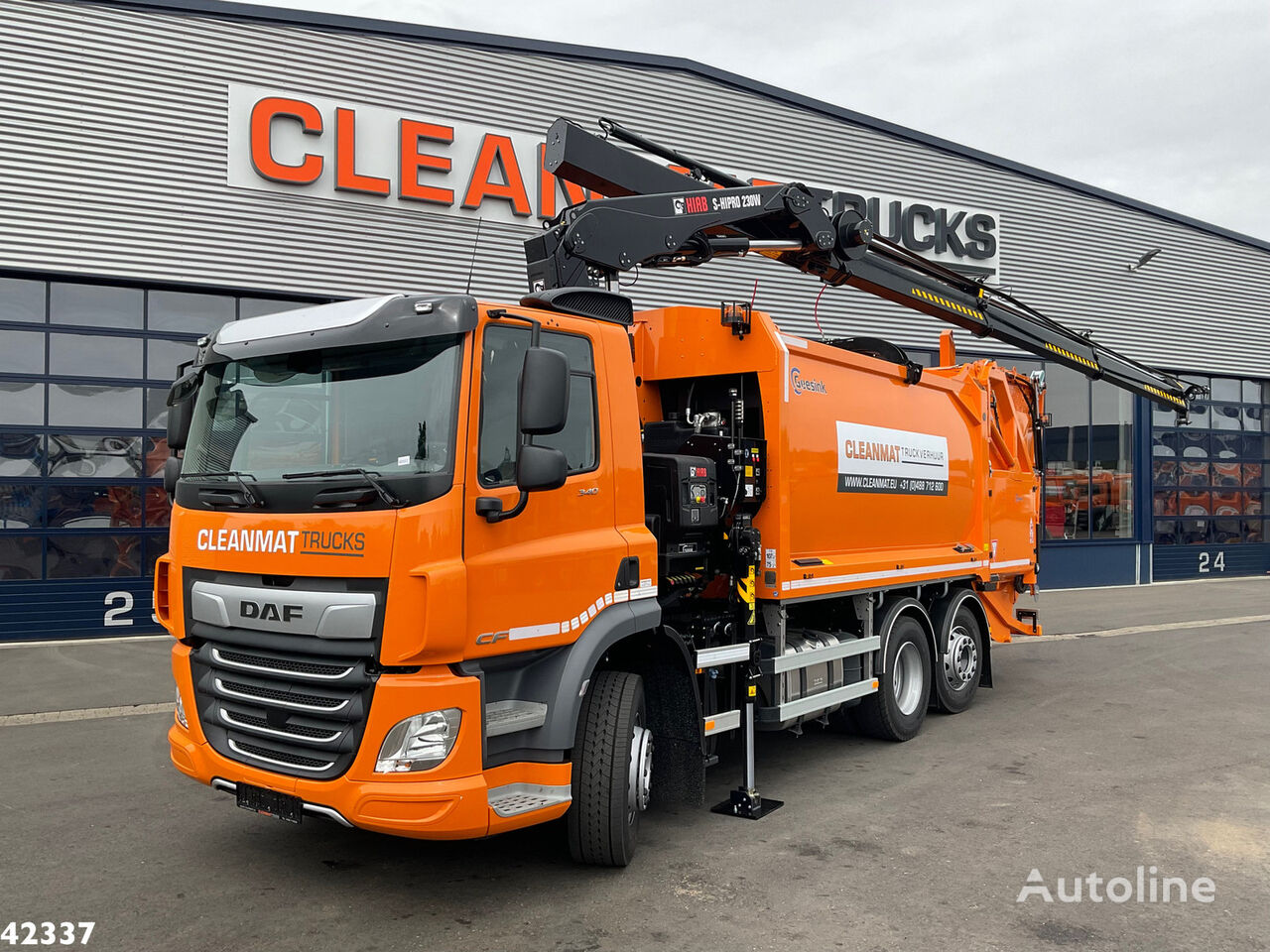DAF FAN CF 340 Hiab 23 Tonmeter laadkraan garbage truck for sale ...