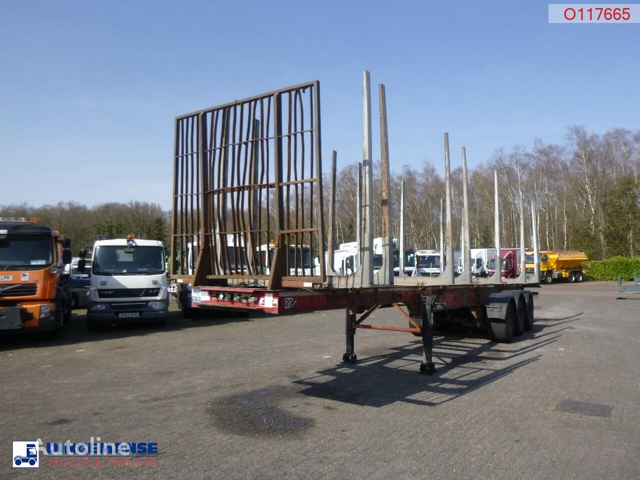 SDC Log trailer 39 t timber semi-trailer for sale Netherlands ...