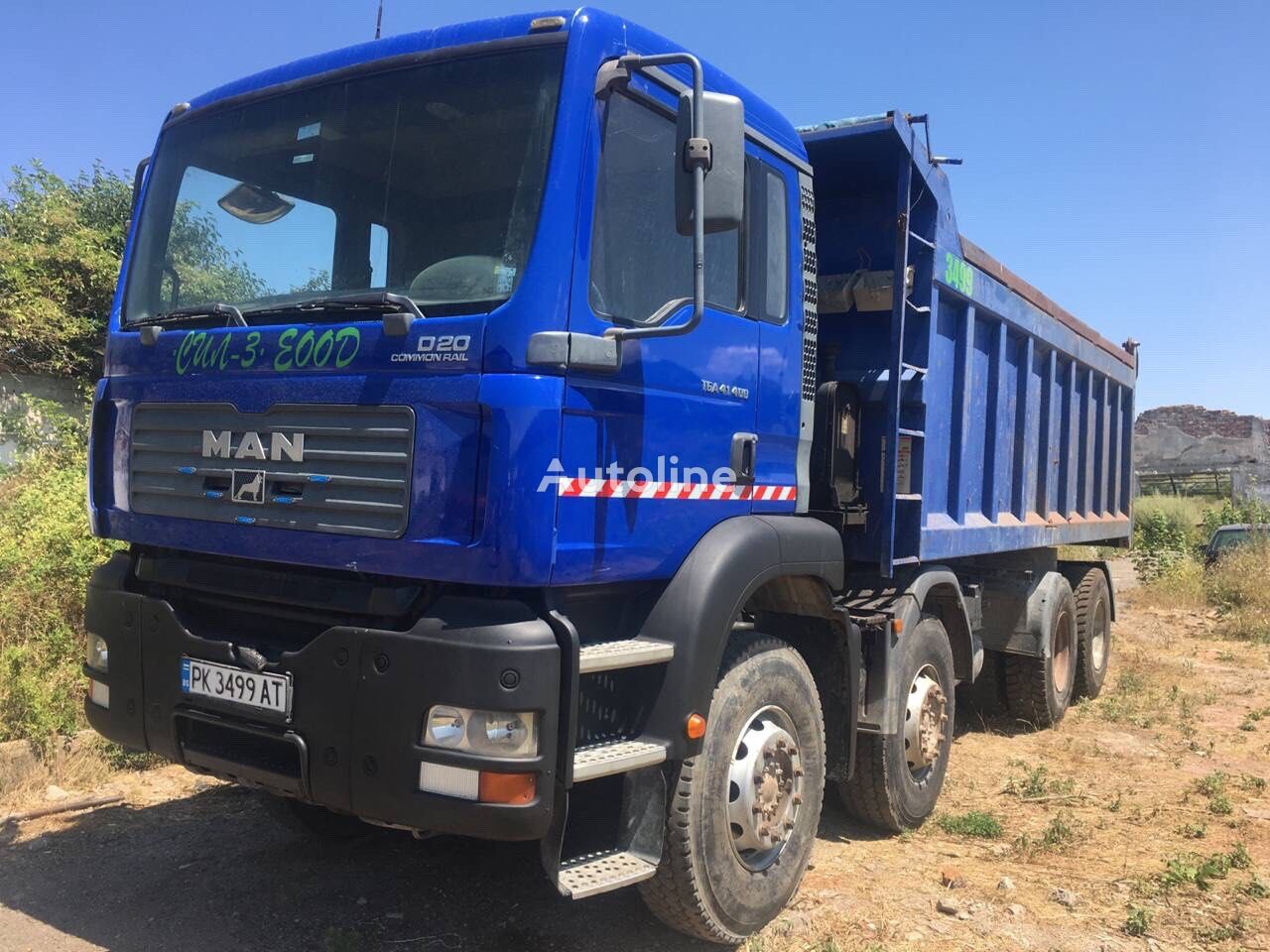 MAN TGA 41.400 dump truck for sale Bulgaria Gr. Pernik, FE35547